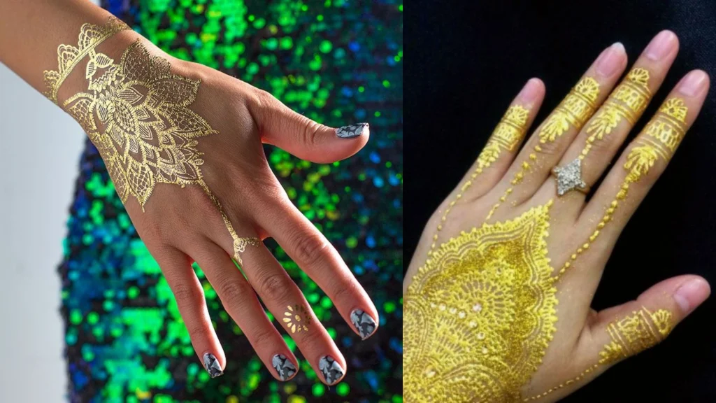 Romantic Gold Henna Designs in Dubai to Make Your Valentine’s Day Magical